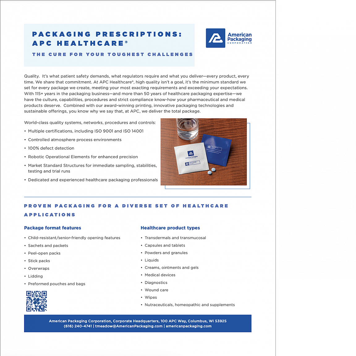 Medical & Pharmaceutical Packaging | APC
